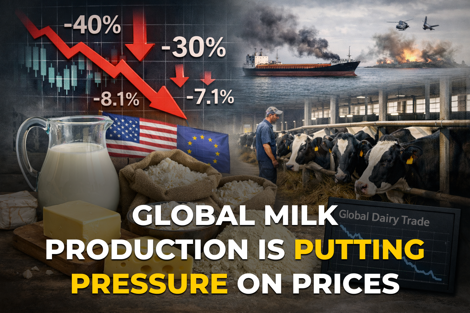 Global milk production is putting pressure on prices - Ua Dairy